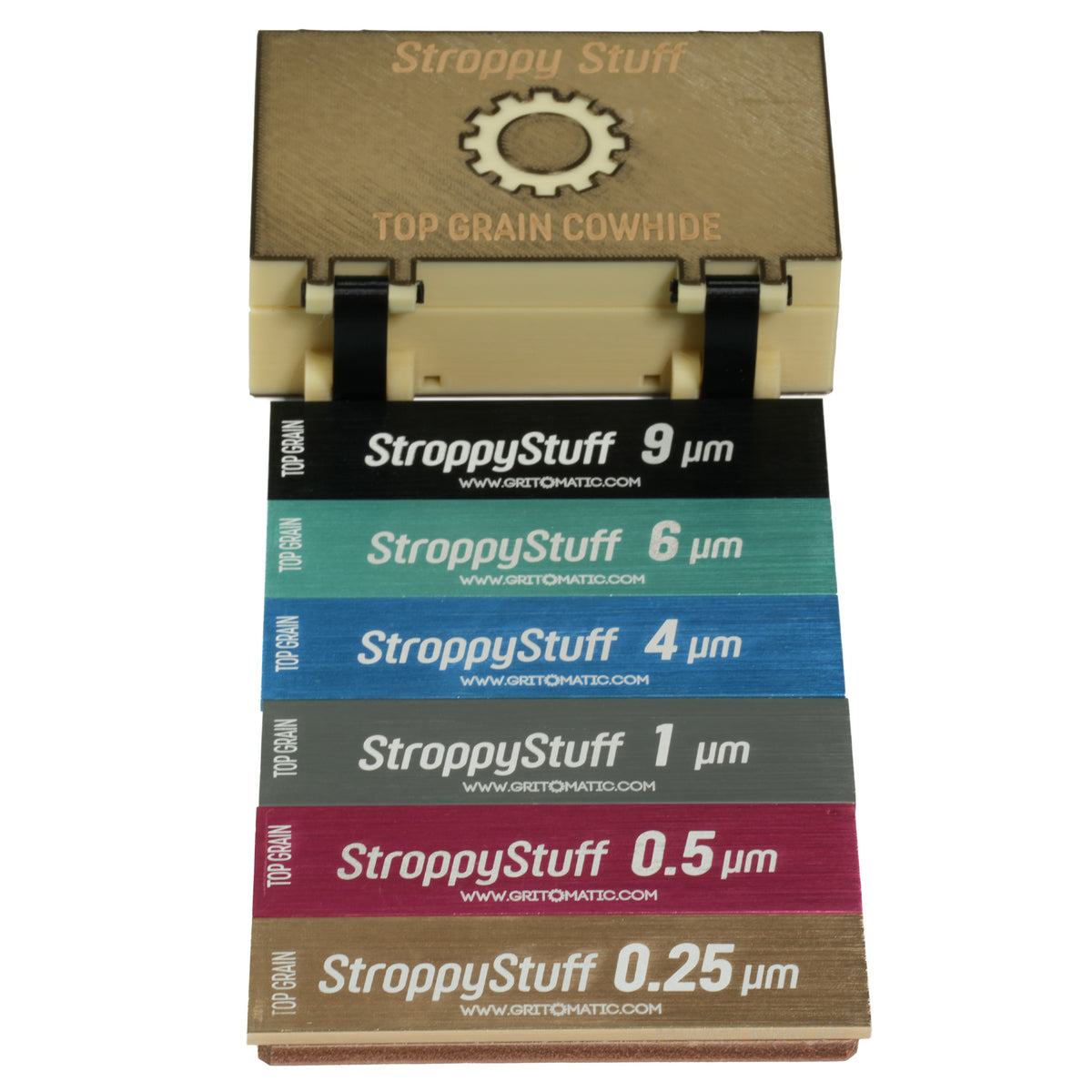 Multi-Color Strop Set - Top Grain Cowhide Leather for Stroppy Stuff [4 ...