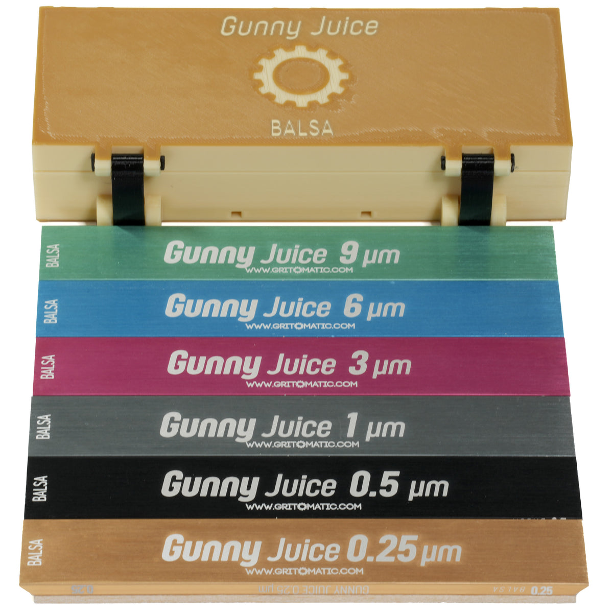 Multi-Color Strop Set - Balsa for Gunny Juice [6" x 1"] – Gritomatic